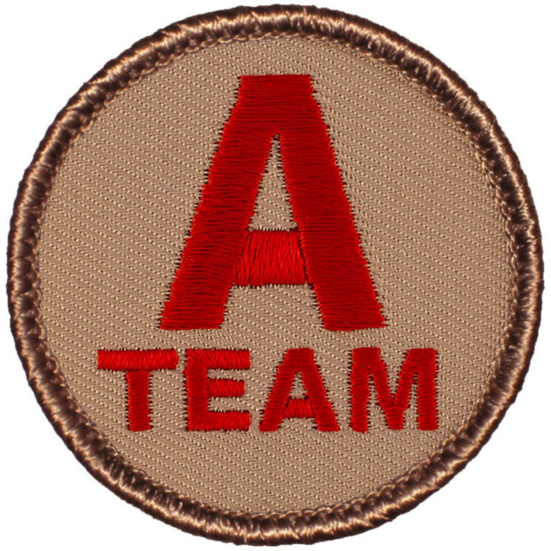 Red A-team 029A Patch 2 Inch Diameter Embroidered Patch - Etsy