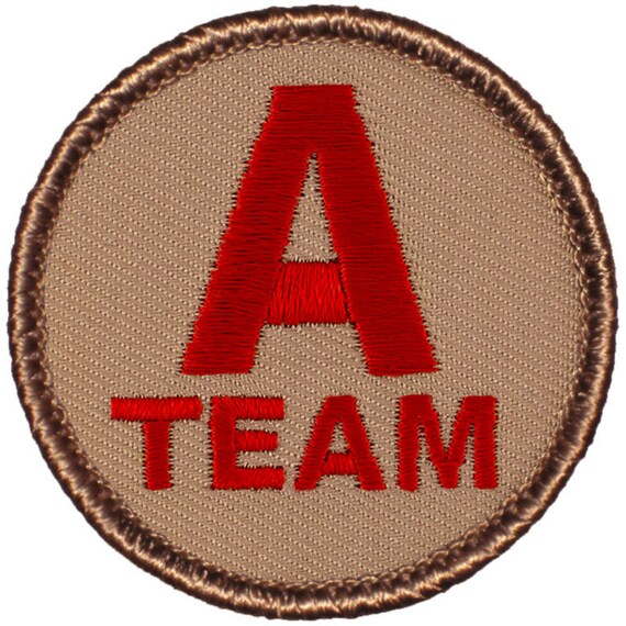 Red A-team 029A Patch 2 Inch Diameter Embroidered Patch - Etsy