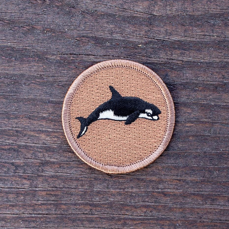 Killer Whale Patch – 2 Inch Diameter Embroidered Patch - Etsy