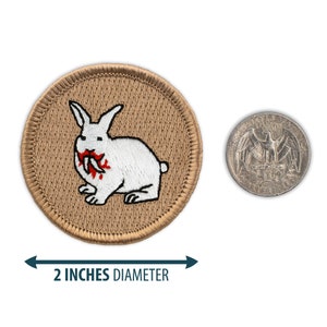 Killer Rabbit Patch 016 2 Inch Diameter Embroidered Patch - Etsy
