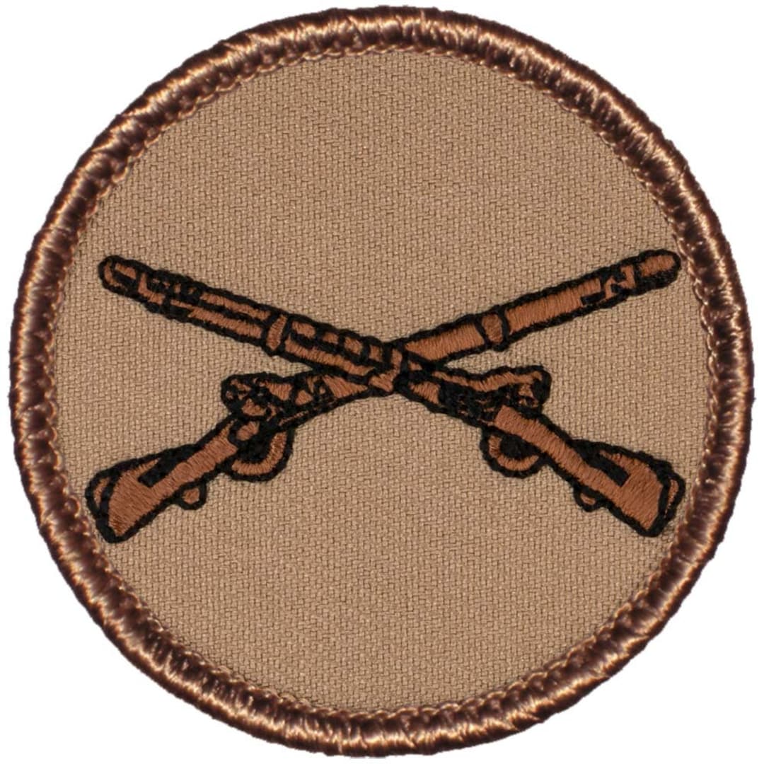 Crossed Muskets Patch (505) 2 Inch Diameter Embroidered Patch - Etsy