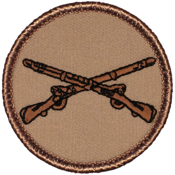 Crossed Muskets Patch 505 2 Inch Diameter Embroidered Patch - Etsy