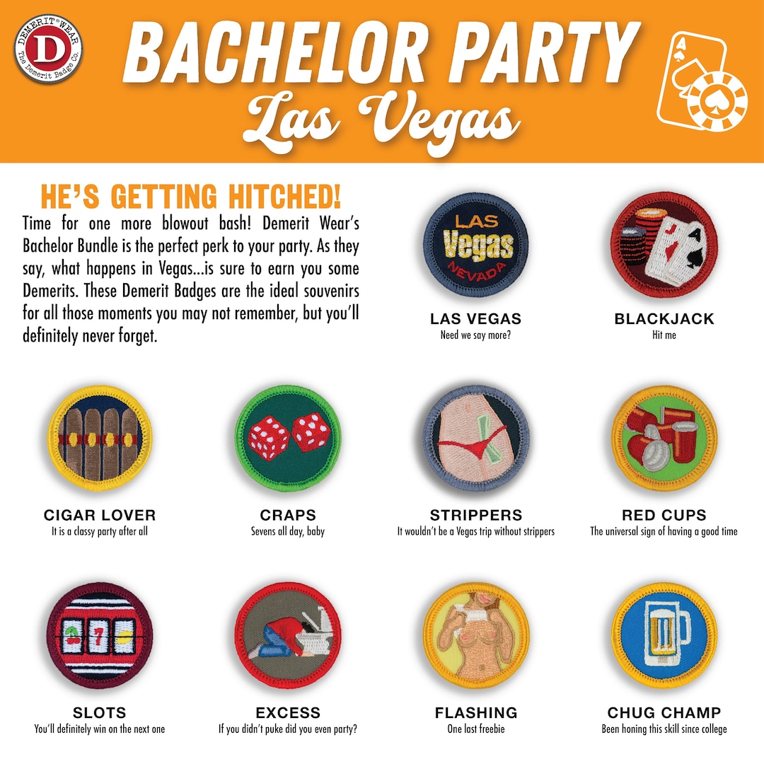 Demerit Badge Bachelor Bundles - Spoof Merit Badges for Bachelor ...
