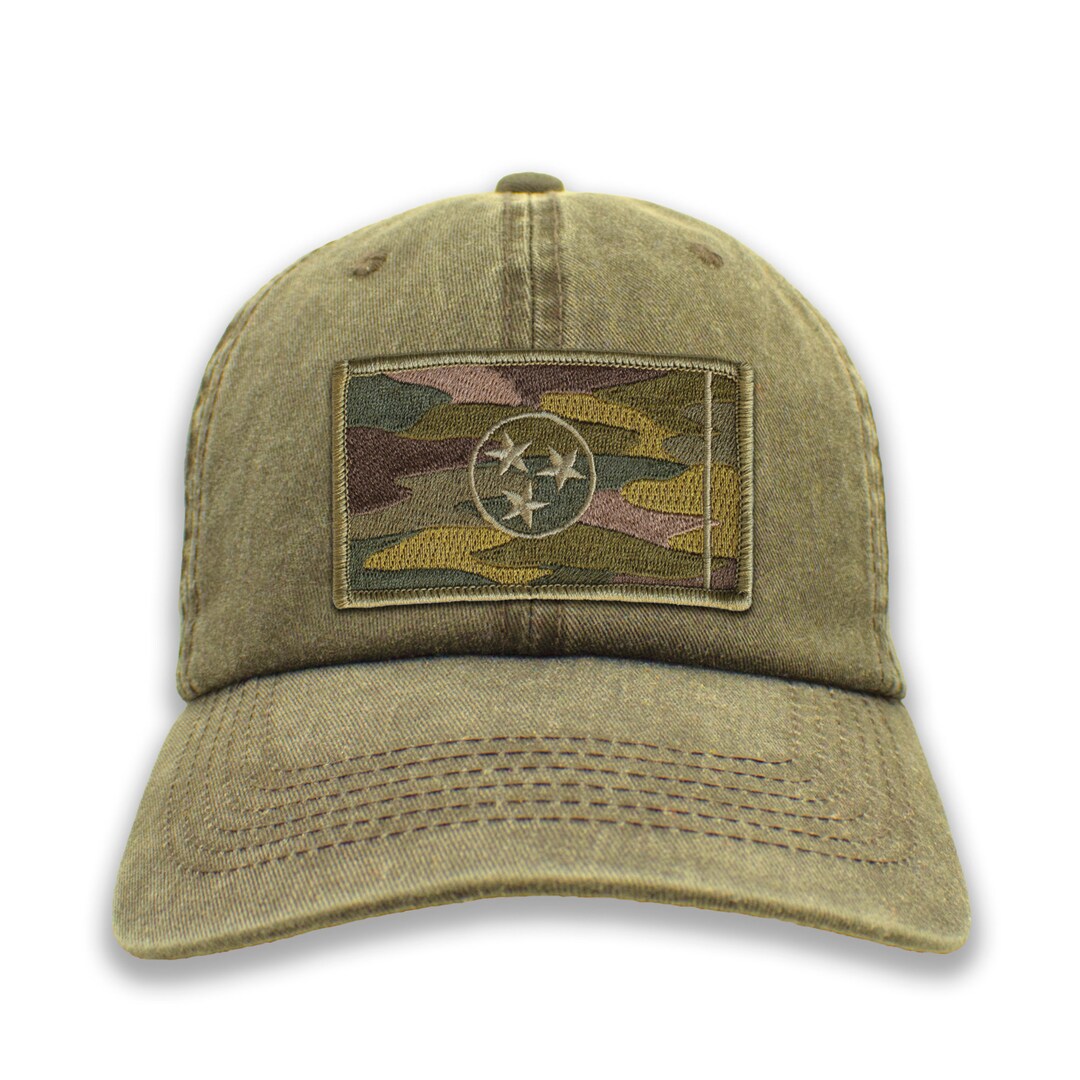 Subdued Camo Green Tennessee State Flag Embroidered Patch Ball Cap or ...