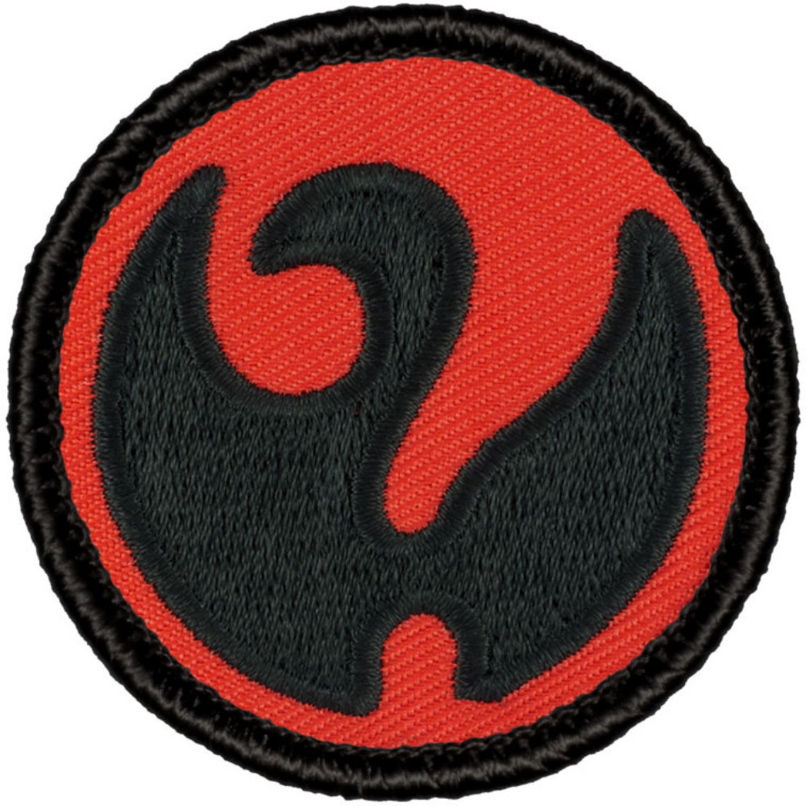 Red & Black Unknown Swan Patch 268R 2 Inch Diameter - Etsy