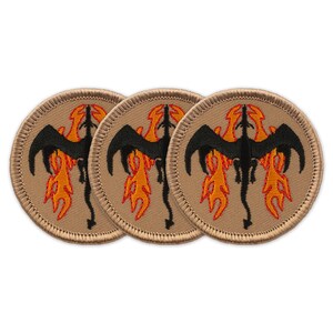 Flame-breathing Dragon Patch – 2 Inch Diameter Embroidered Patch - Etsy