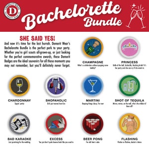 Demerit Badge Bachelorette Bundles - Spoof Merit Badges for ...