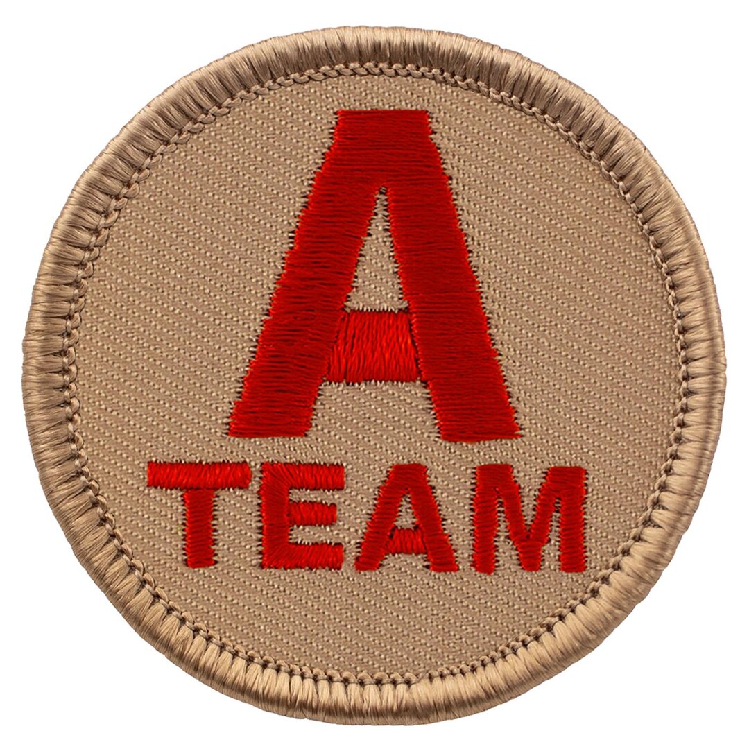 Red A-team (029A) Patch - 2 Inch Diameter Embroidered Patch - Etsy