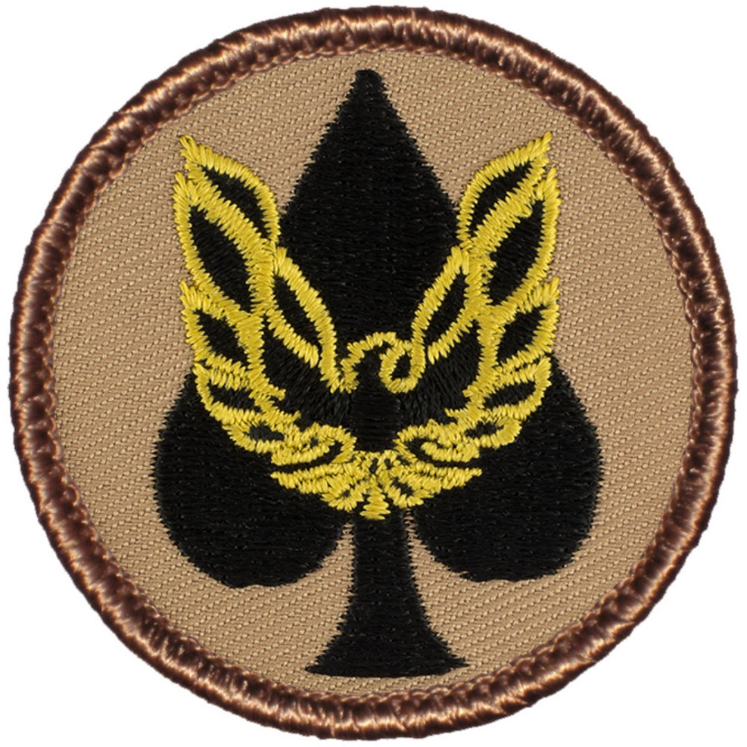 Firebird Spade Patch (558) 2 Inch Diameter Embroidered Patch - Etsy