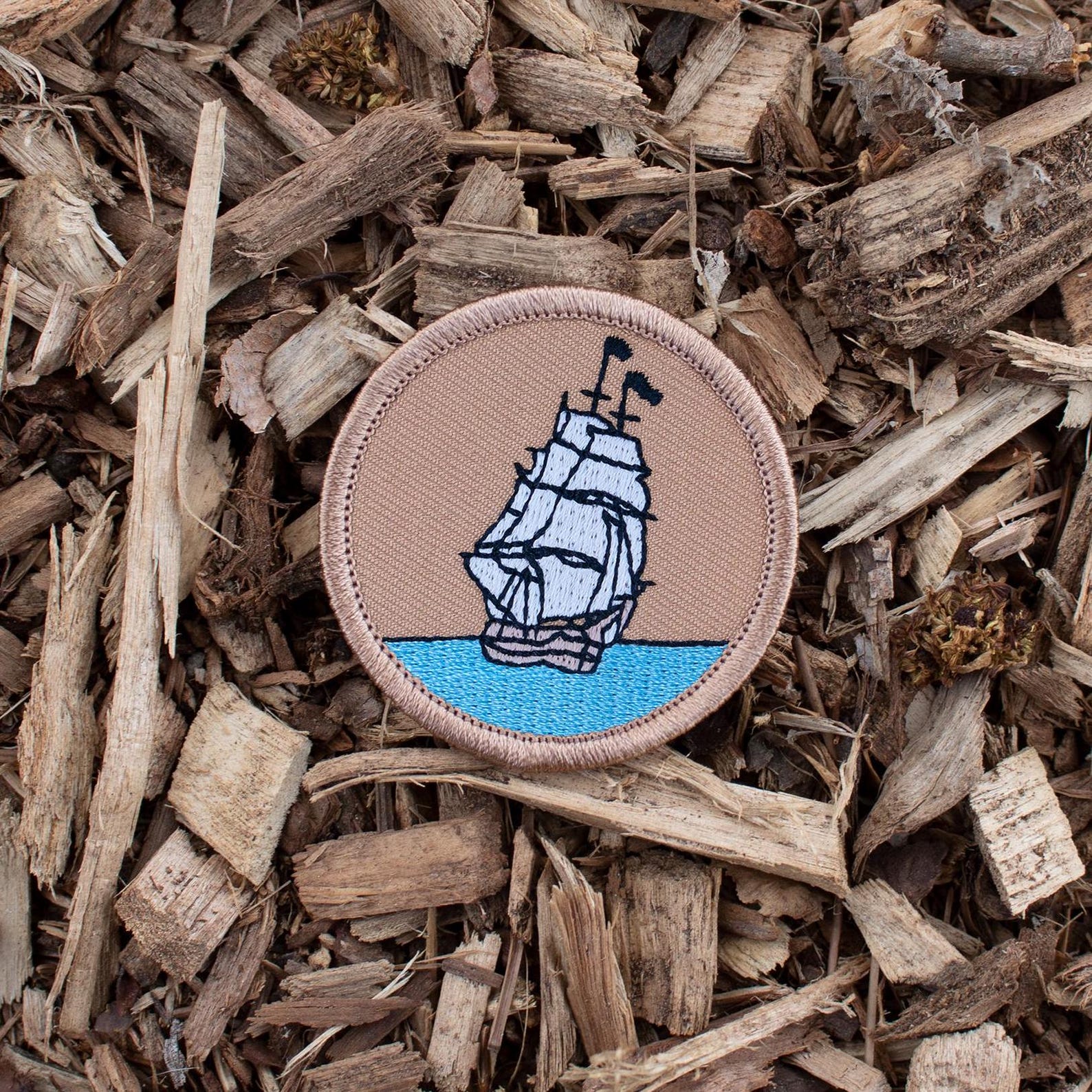 Sailing Ship Patch (110) 2 Inch Diameter Embroidered Patch - Etsy