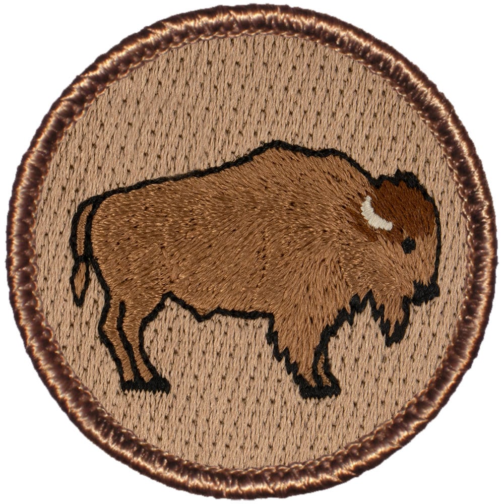 Bison Patch 2 Inch Diameter Embroidered Patch - Etsy