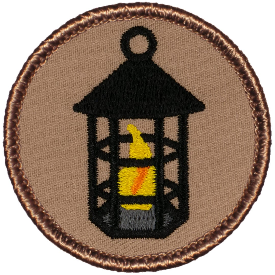 Lantern Patch (C49) - 2 Inch Diameter Embroidered Patch - Etsy