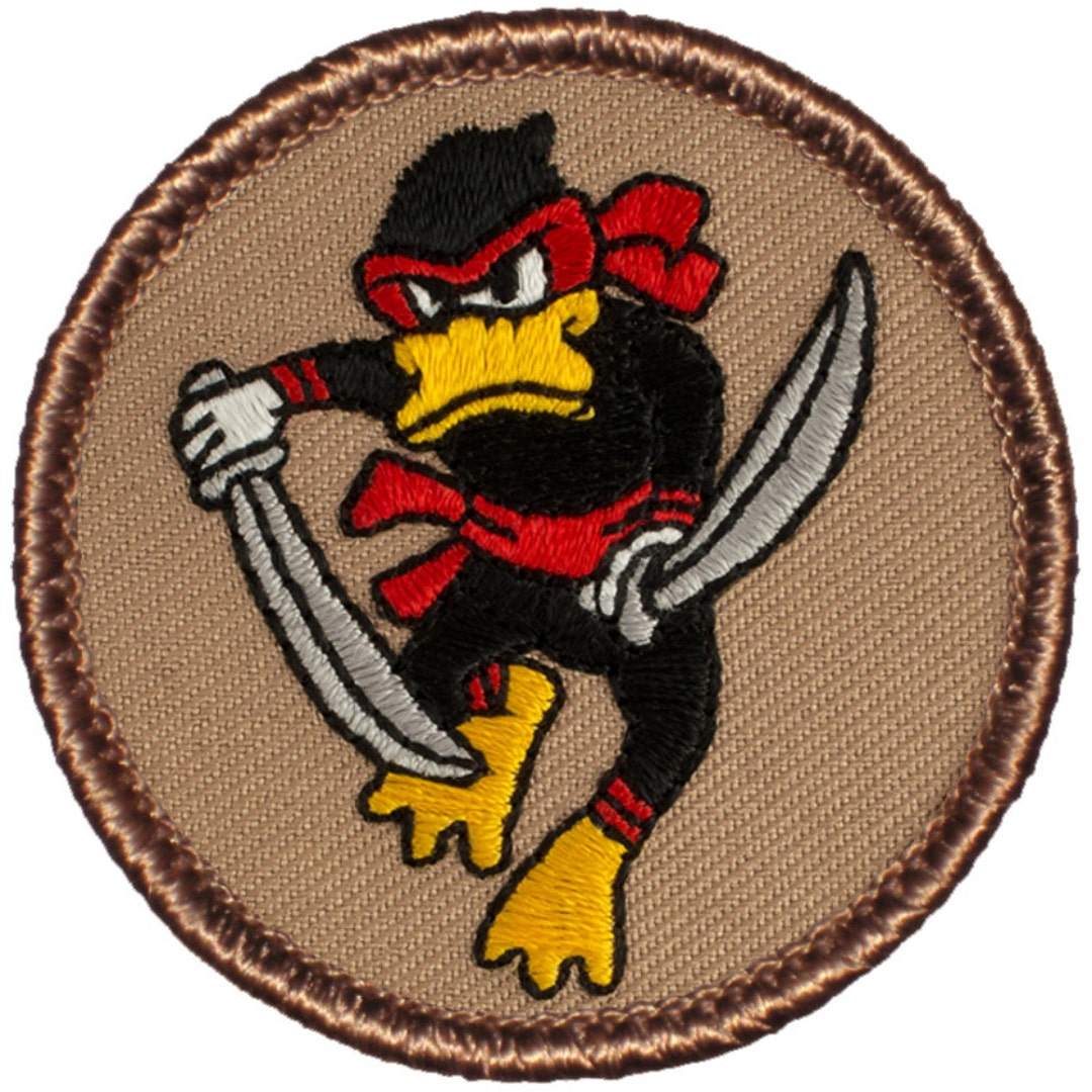 Duck Assasin Patch - 2 Inch Diameter Embroidered Patch - Etsy