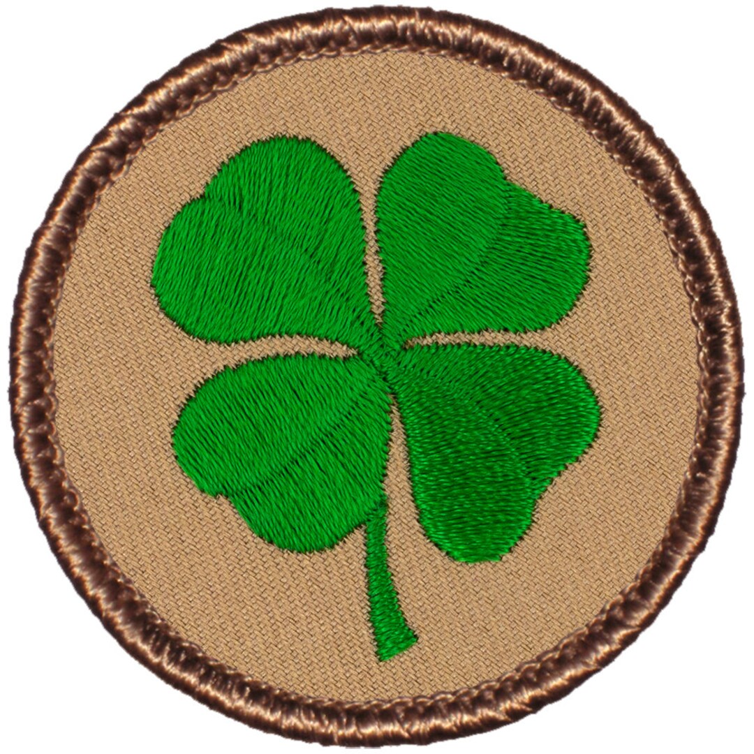 Four Leaf Clover Patch 221 2 Inch Diameter Embroidered Patch - Etsy