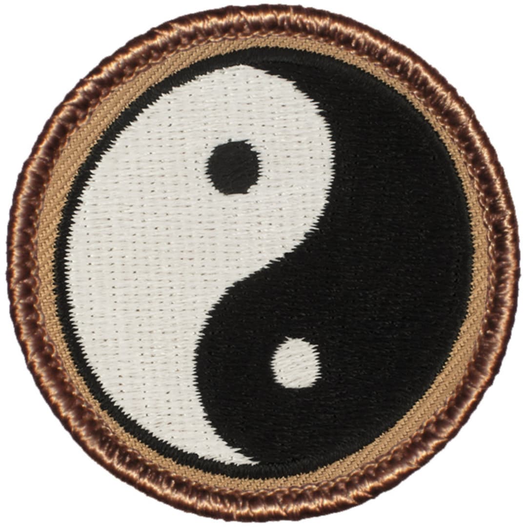 Yin Yang Patch (617) 2 Inch Diameter Embroidered Patch - Etsy