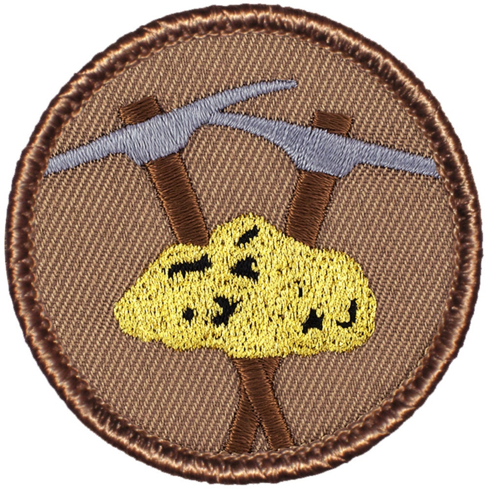 Gold Rush Patch (520) 2 Inch Diameter Embroidered Patch - Etsy