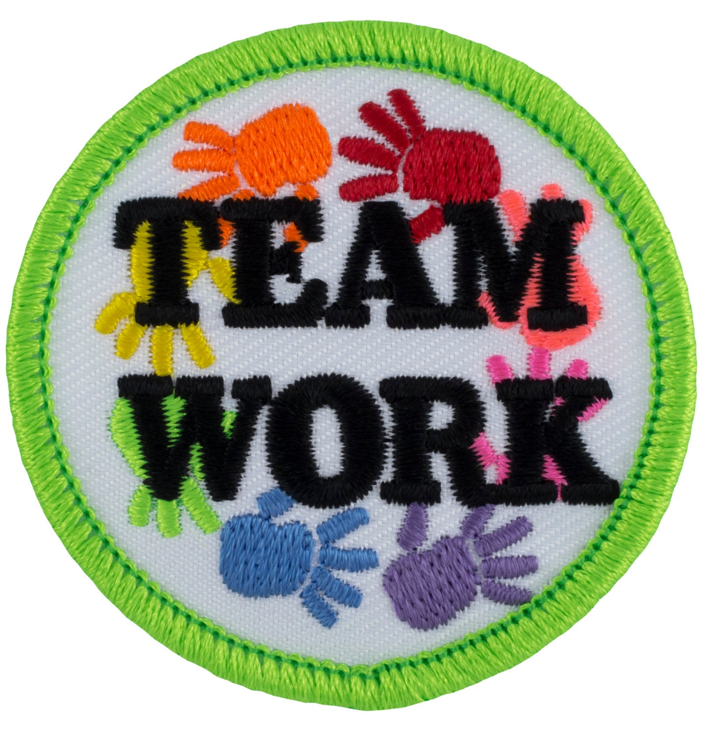 Team Work Patch (M03) 2 Inch Diameter Embroidered Patch 39618 - Etsy