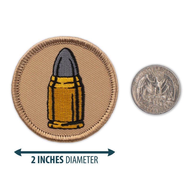 Bullet Patch (077) – 2 Inch Diameter Embroidered Patch - Etsy