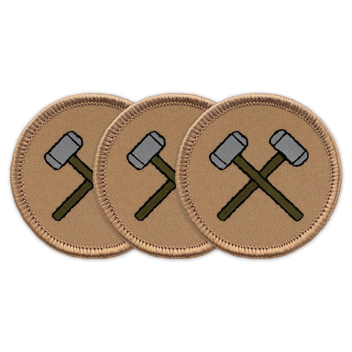 Crossed Sledgehammers Patch (219) 2 Inch Diameter Embroidered Patch - Etsy