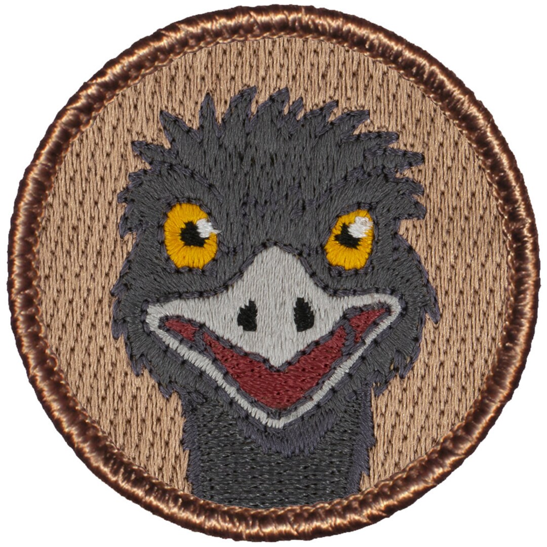 Emu Patch (430) 2 Inch Diameter Embroidered Patch - Etsy