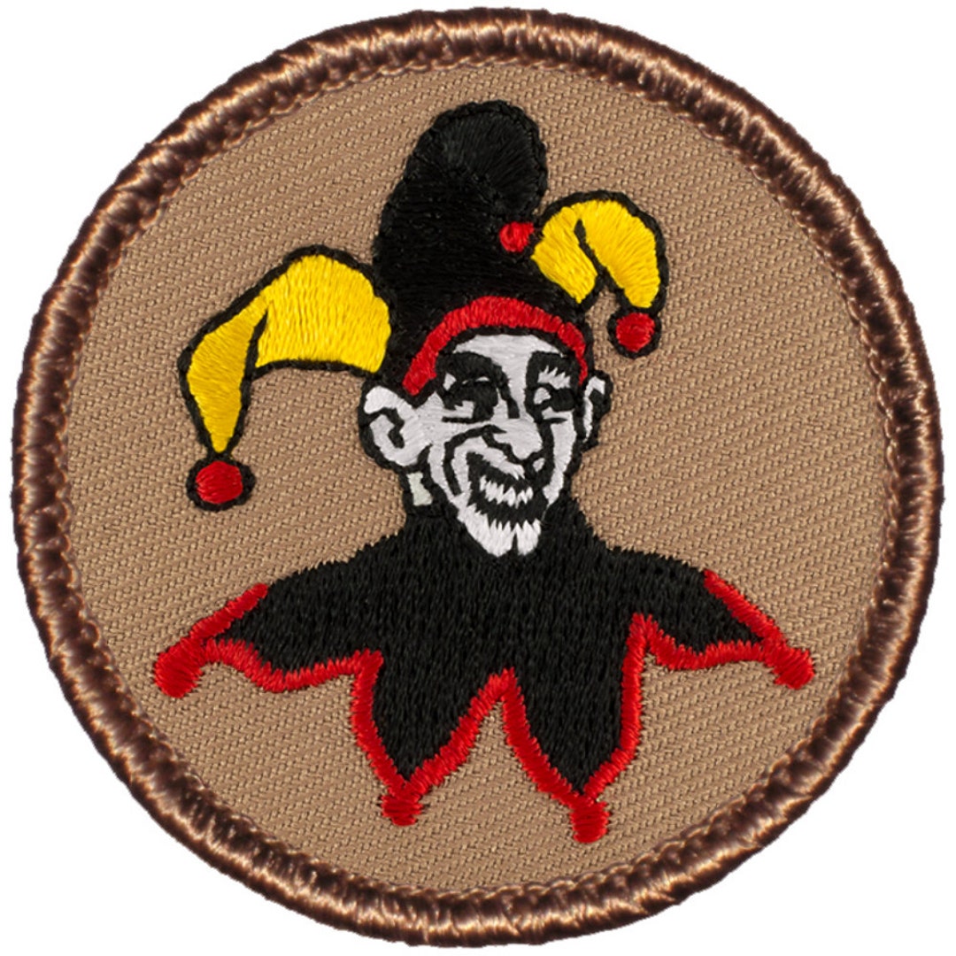 Joker Patch - 2 Inch Diameter Embroidered Patch - Etsy