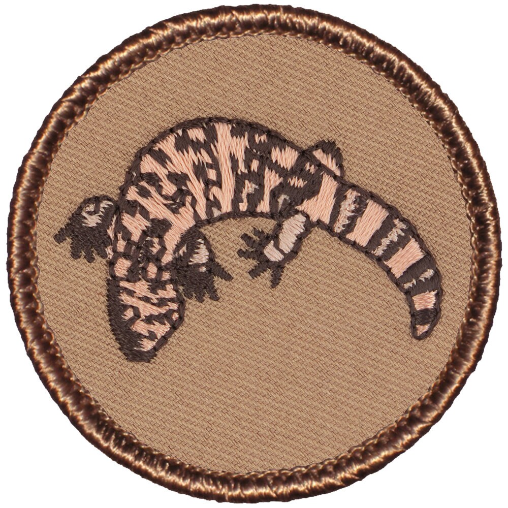 Gila Monster Patch 254 2 Inch Diameter Embroidered Patch - Etsy
