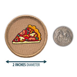 Pizza Patch – 2 Inch Diameter Embroidered Patch - Etsy