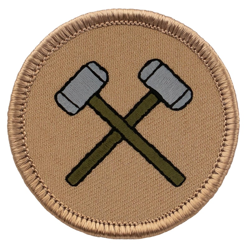 Crossed Sledgehammers Patch (219) 2 Inch Diameter Embroidered Patch - Etsy