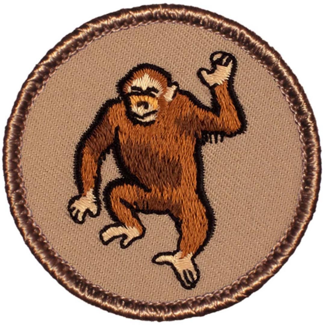 Monkey Patch (155) 2 Inch Diameter Embroidered Patch - Etsy