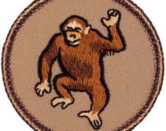 Spider Monkey Patch 499 2 Inch Diameter Embroidered Patch | Etsy