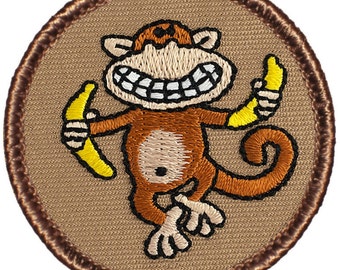 Monkey Patch 155 2 Inch Diameter Embroidered Patch | Etsy