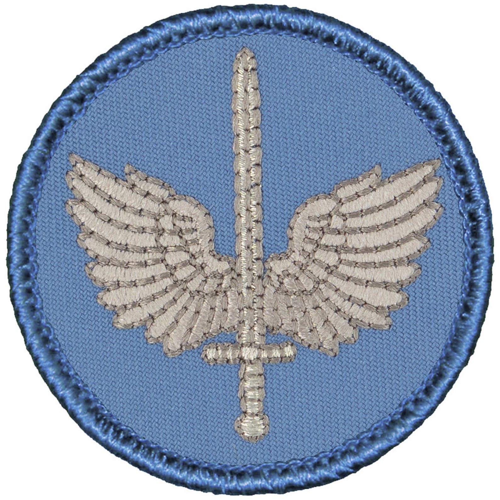 Archangel Patch (blue) - 2 Inch Diameter Embroidered Patch - Etsy