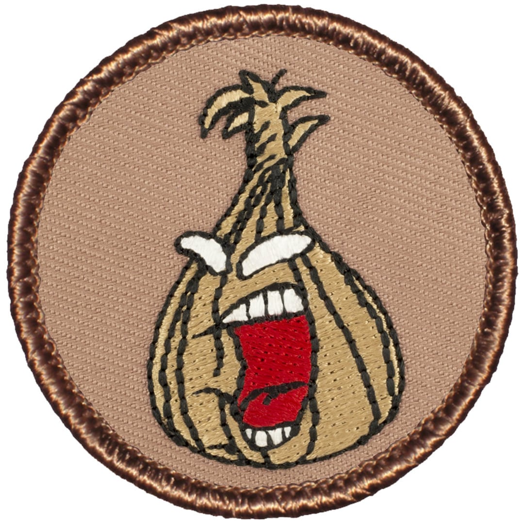 Angry Onion Patch 2 Inch Diameter Embroidered Patch - Etsy
