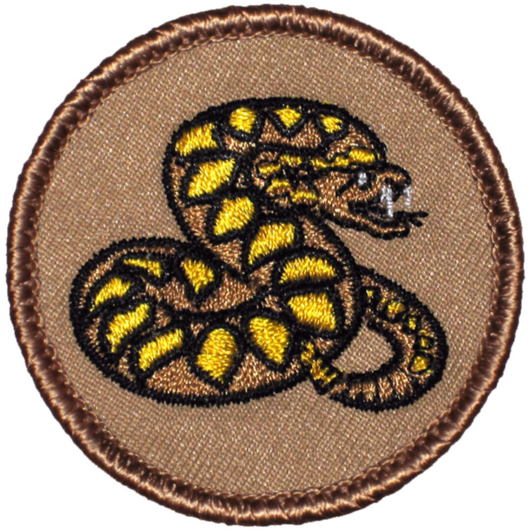 Striking Viper Patch (331) 2 Inch Diameter Embroidered Patch - Etsy