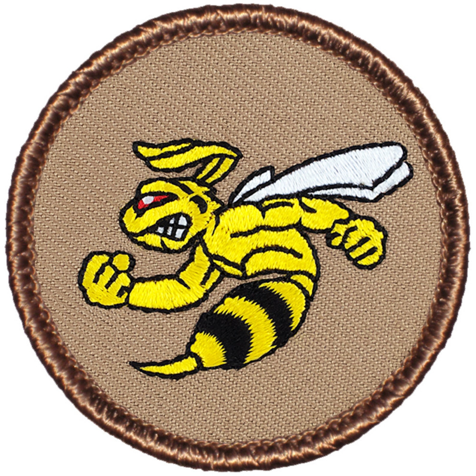 Hornet Patch - 2 Inch Diameter Embroidered Patch - Etsy