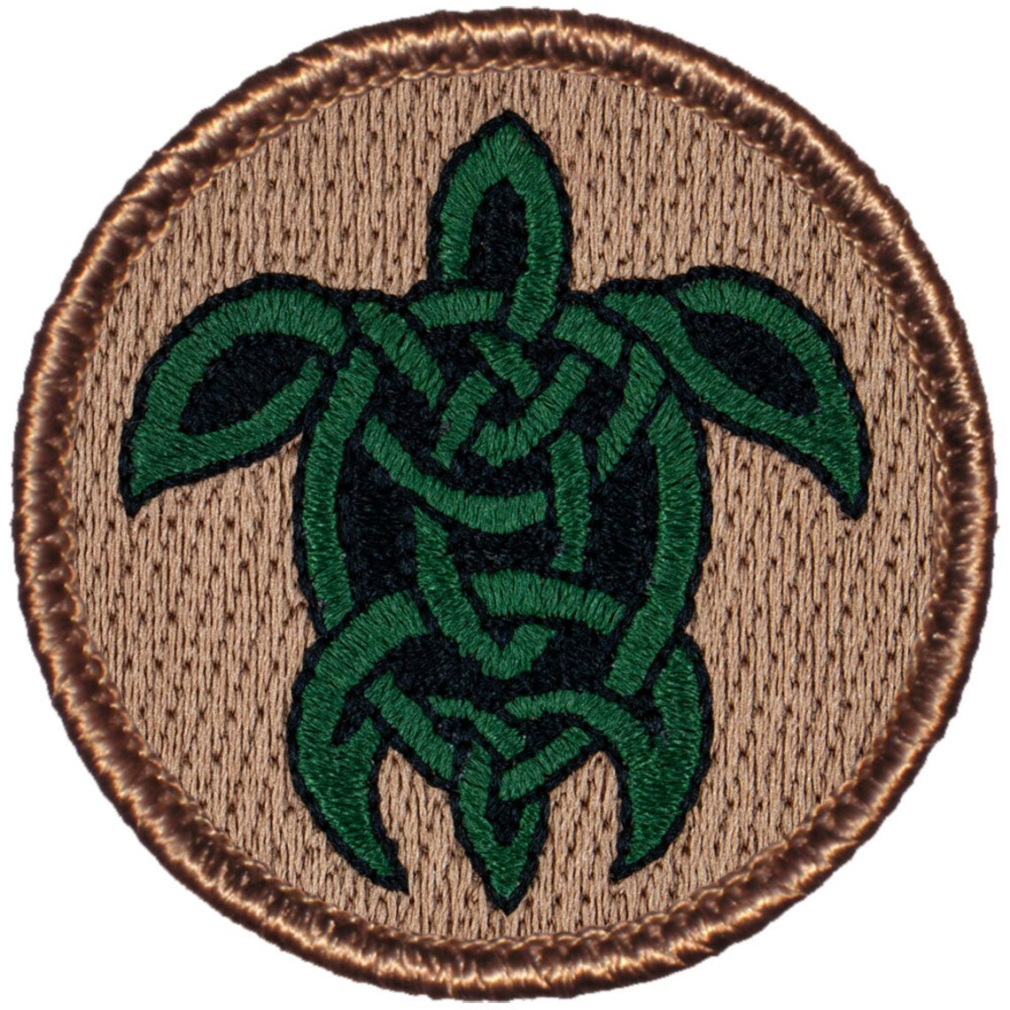 Celtic Turtle Design Patch 2 Inch Diameter Embroidered Patch - Etsy
