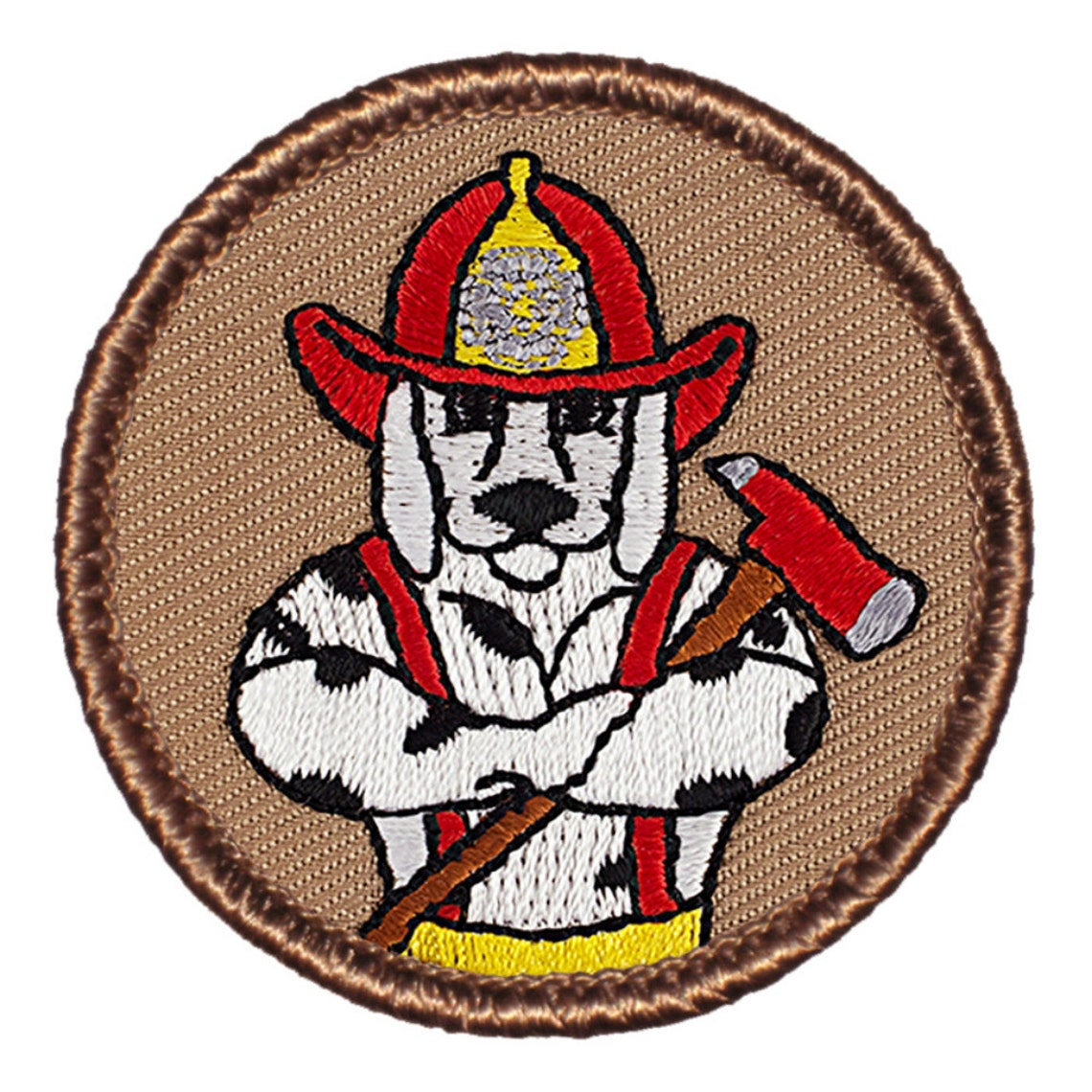 Firehouse Dog Patch 513 2 Inch Diameter Embroidered Patch - Etsy Italia