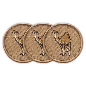 Camel Patch - 2 Inch Diameter Embroidered Patch - Etsy