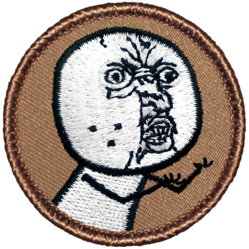 Y U NO Patch 2 Inch Diameter Embroidered Patch - Etsy