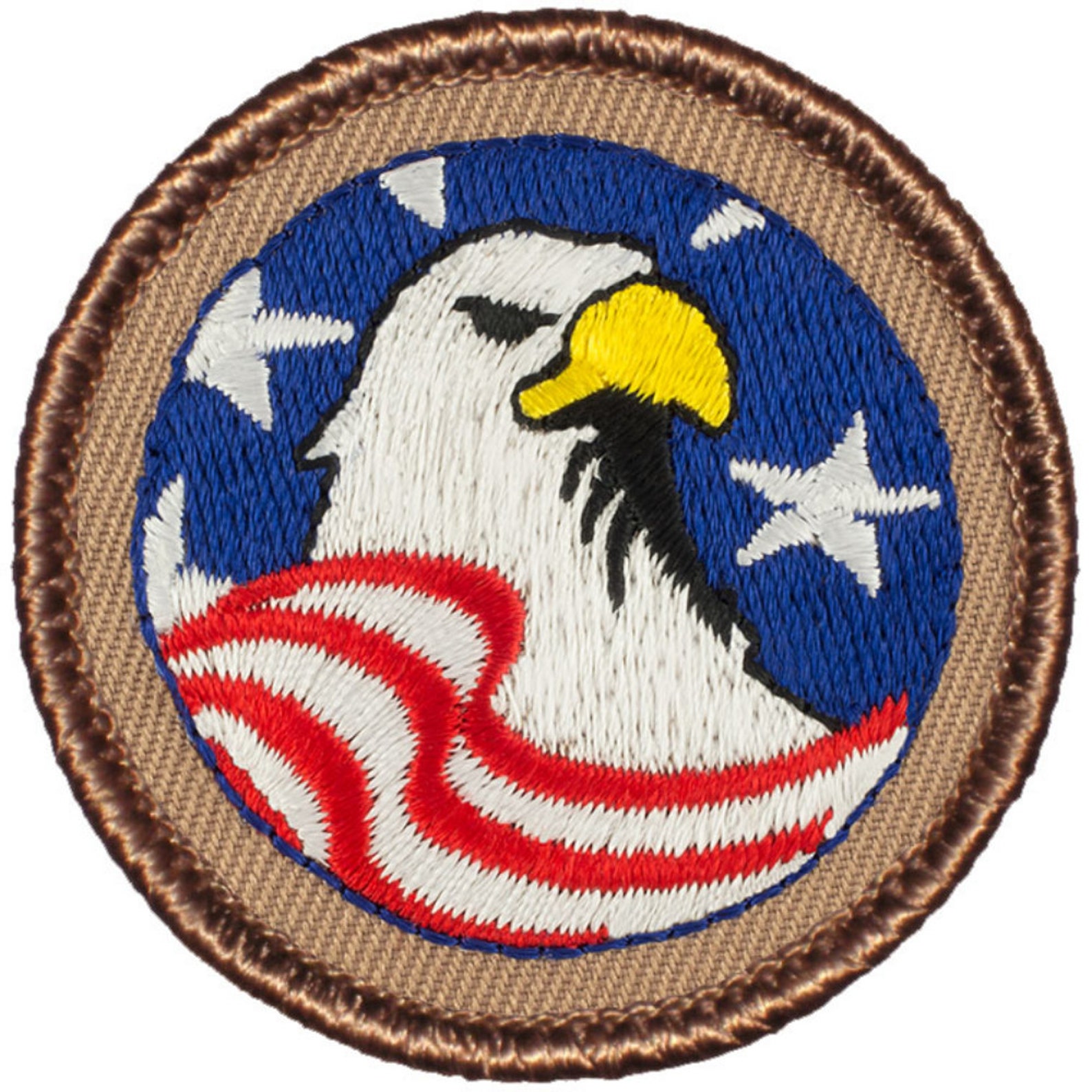 Patriotic Eagle Patch (236) 2 Inch Diameter Embroidered Patch - Etsy