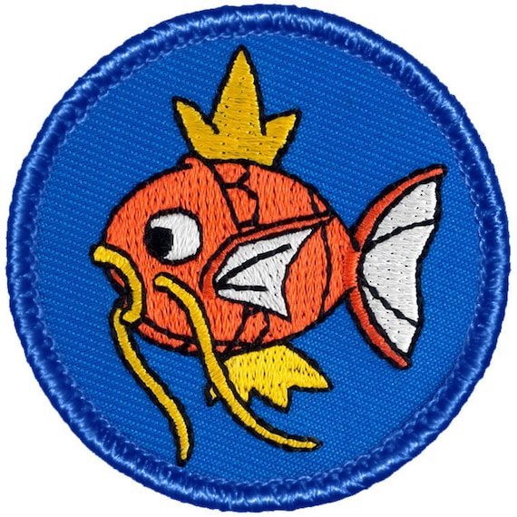 Crowned Fish Patch N17 2 Inch Diameter Embroidered Patch - Etsy