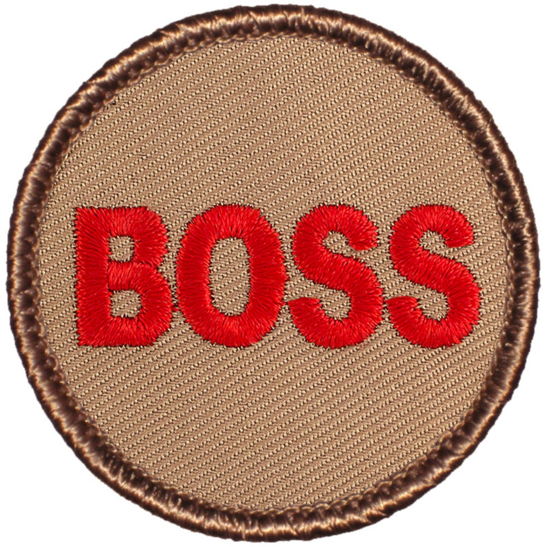 Boss Patch - 2 Inch Diameter Embroidered Patch - Etsy