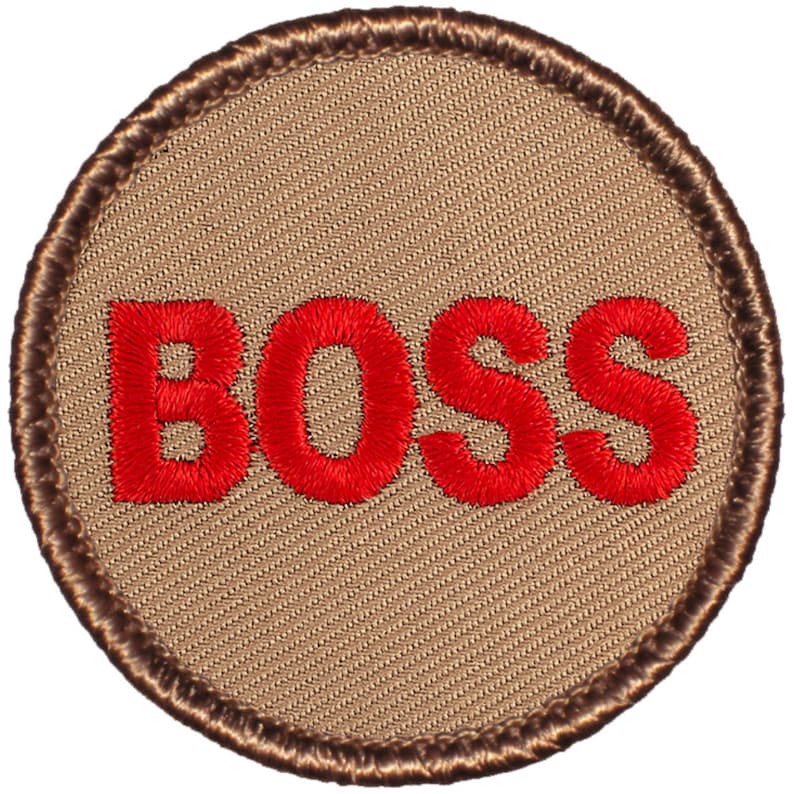 Boss Patch 2 Inch Diameter Embroidered Patch | Etsy