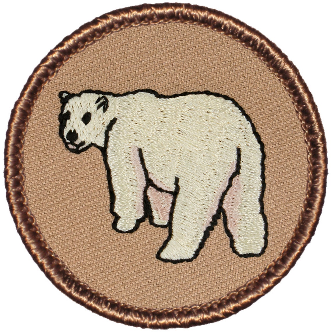 Polar Bear Patch 191 2 Inch Diameter Embroidered Patch - Etsy