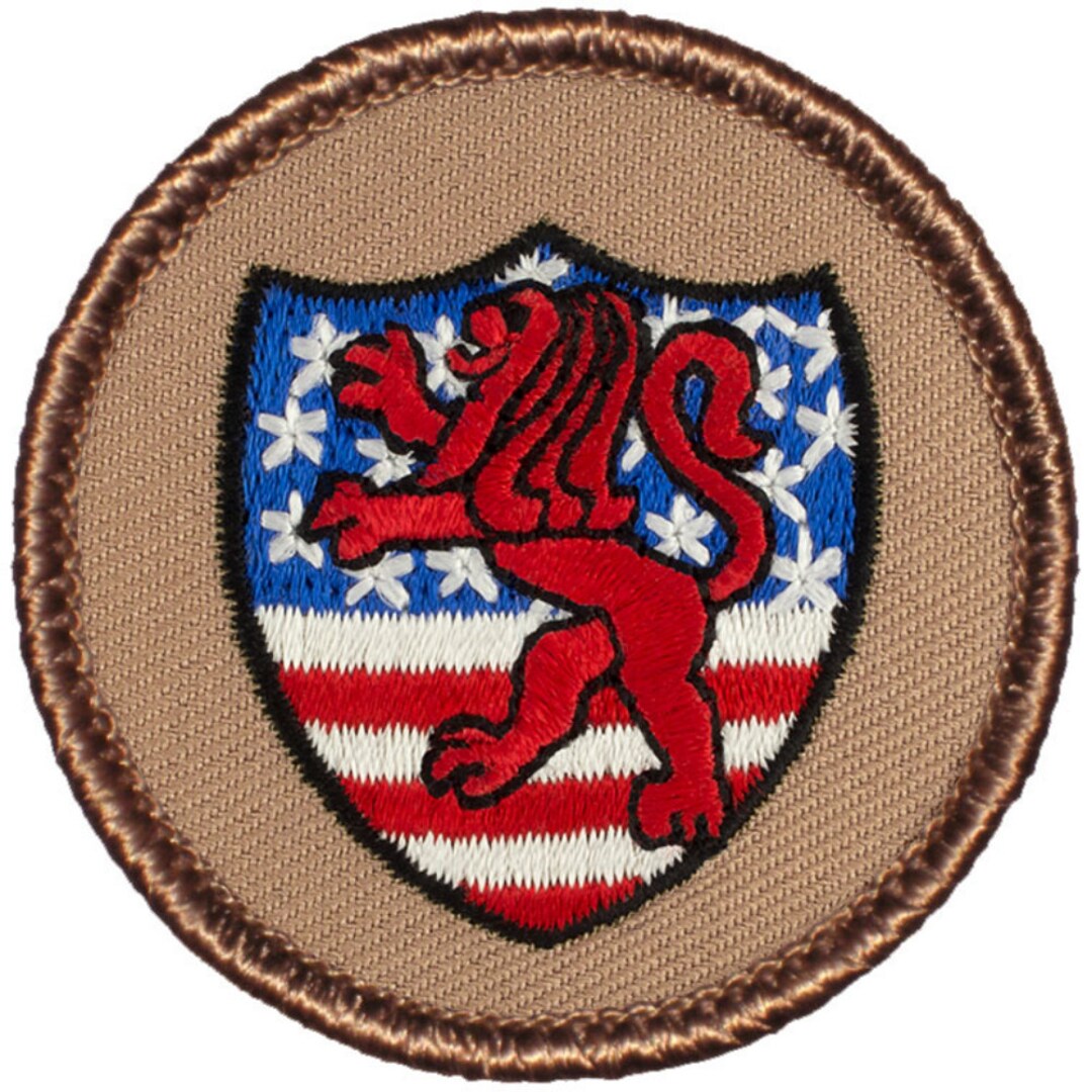 Lion Shield Patch (148) 2 Inch Diameter Embroidered Patch - Etsy