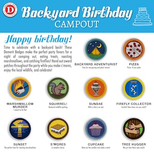 Demerit Badge Birthday Bundles - Spoof Merit Badges for Kid's Backyard ...