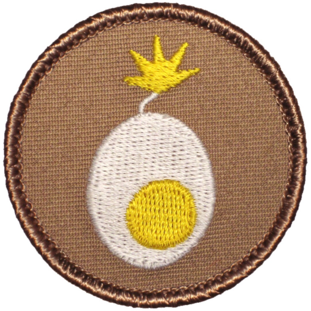 Exploding Egg Patch - 2 Inch Diameter Embroidered Patch - Etsy