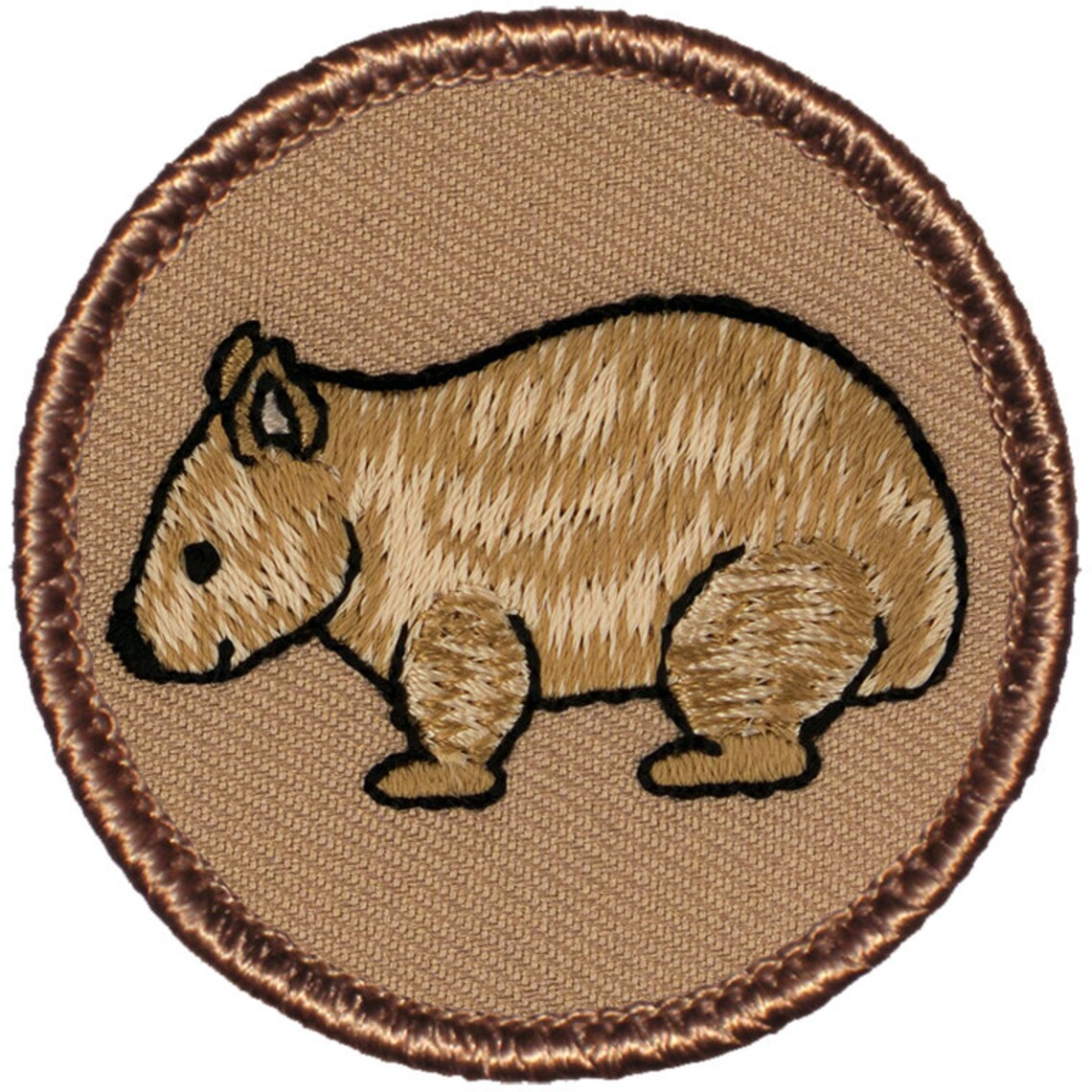 Wombat Patch (404) 2 Inch Diameter Embroidered Patch - Etsy