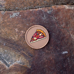 Pizza Patch – 2 Inch Diameter Embroidered Patch - Etsy