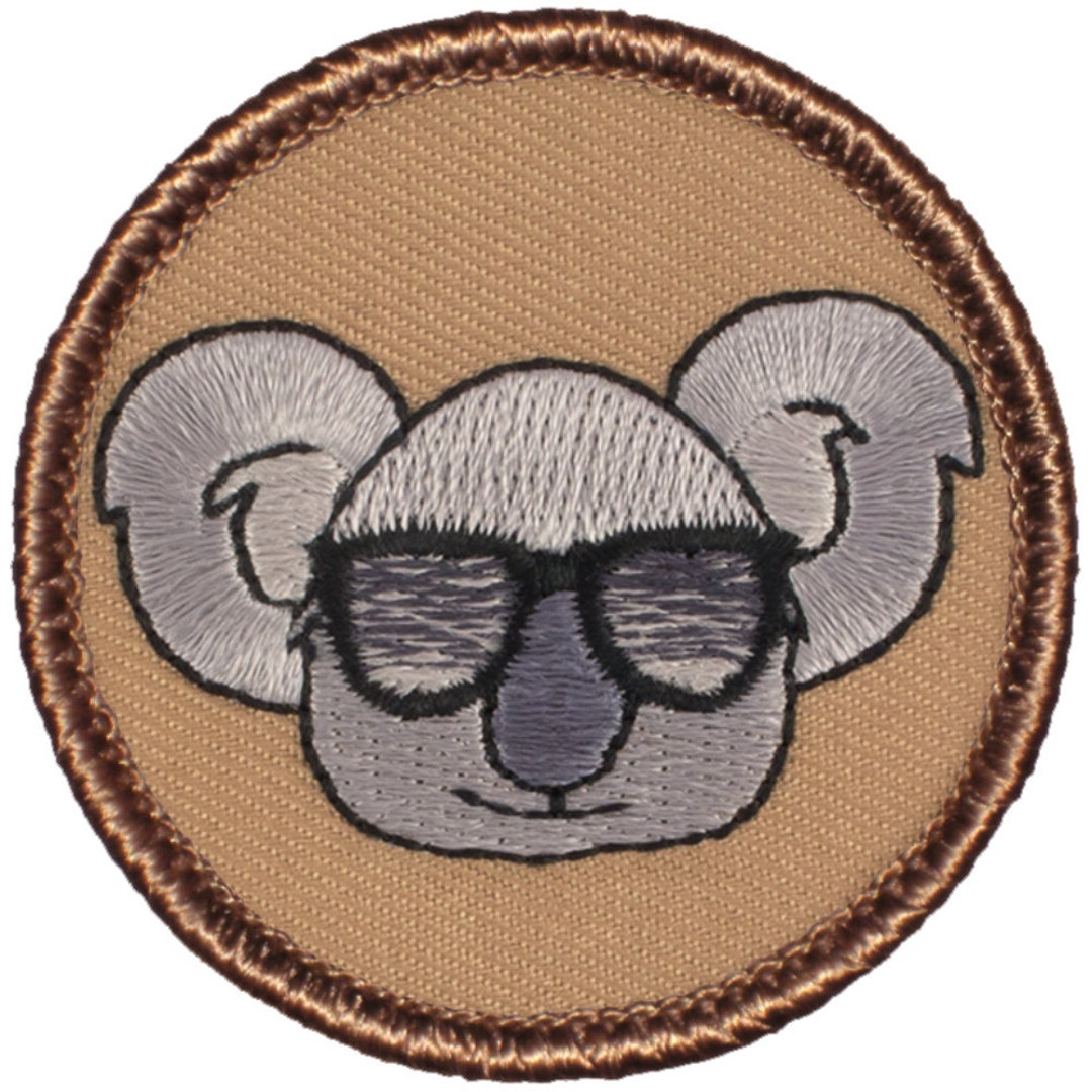 Cool Koala Patch 2 Inch Diameter Embroidered Patch - Etsy